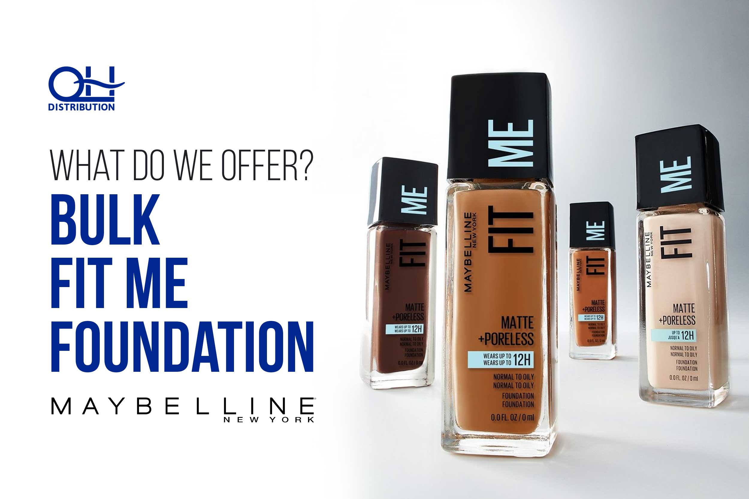 Maybelline Fit Me Foundation Bulk: Matte + Poreless Products Line ...